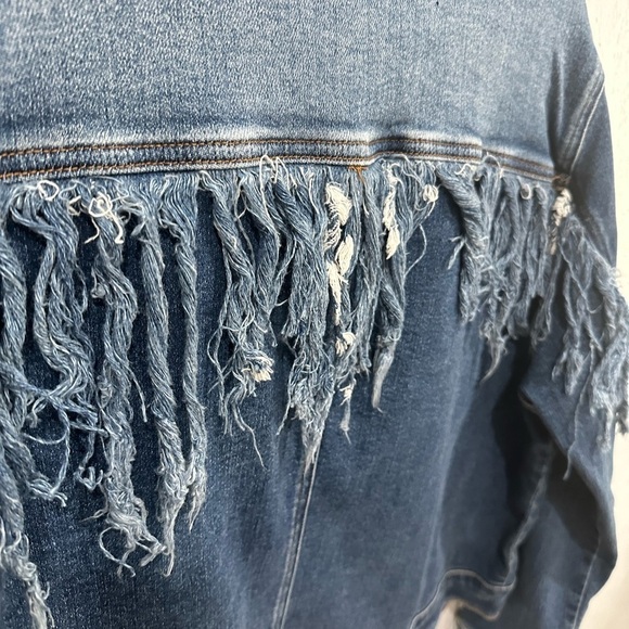 Judy Blue | Jackets & Coats | Judy Blue Fringe Jean Jacket | Poshmark
